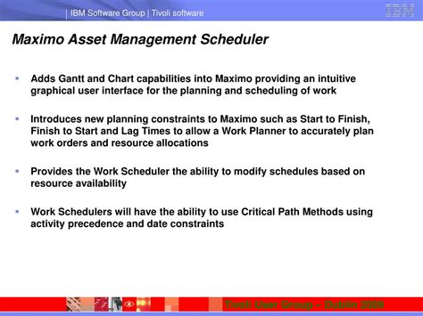 Ppt Maximo Asset Management An Overview Powerpoint Presentation
