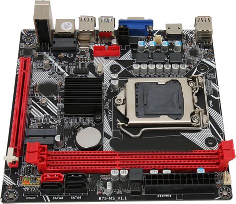 Zyyini Computer Motherboard B75 Ms Lga 1155 Itx Gaming Motherboard For Celeron I3