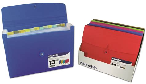 Ef 13p Ad Assorted Color 13 Pocket Expanding Letter Size File Folder Merangue