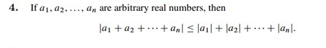 Solved 4 If A1a2an Are Arbitrary Real Numbers Then