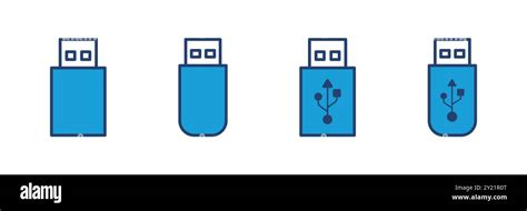 Usb Icon Vector Flash Disk Icon Vector Stock Vector Image Art Alamy