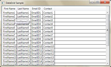 Tooltip In Datagrid In Wpf