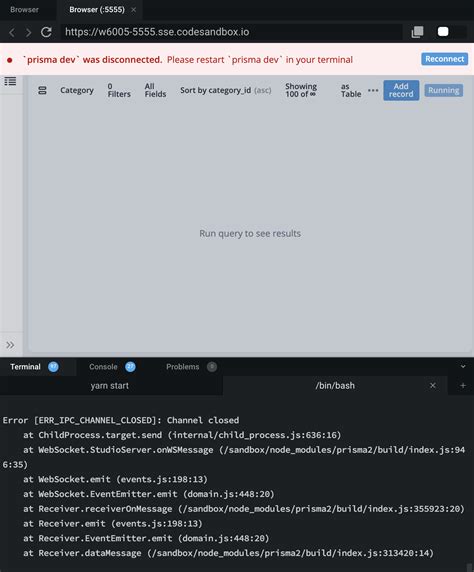 Error Err Ipc Channel Closed Channel Closed Issue Prisma Studio Github