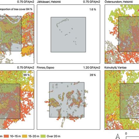 Location Projected Density And Current Proportion Of Tree Cover In Download Scientific