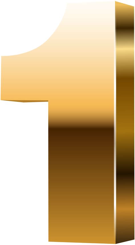 Number 1 3d Png