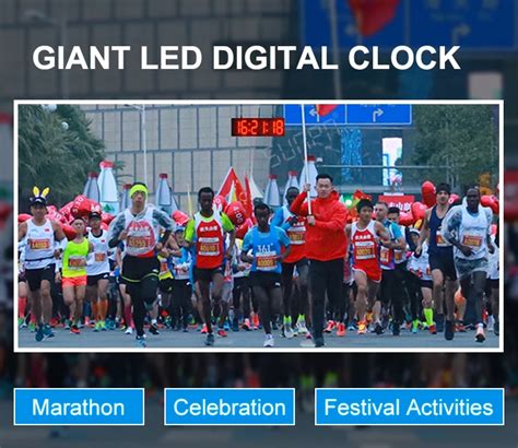 Wholesale Outdoor 6 Digit 7 Segment Digital Led Clock Display Wall Clock Gas Station Price Led