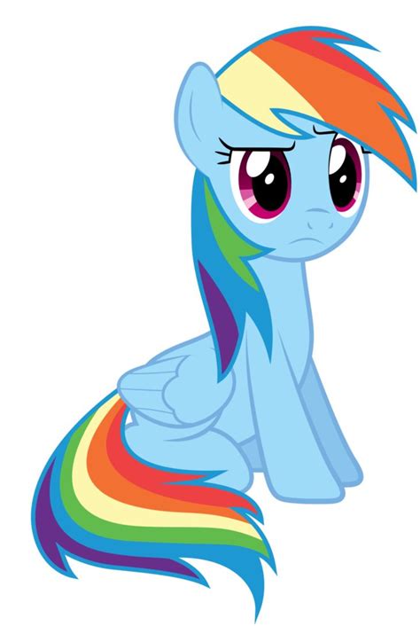 Rainbow Dash Sitting