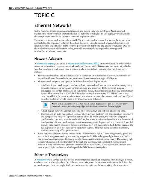 SOLUTION Lesson 4 3 Ethernet Networks Studypool