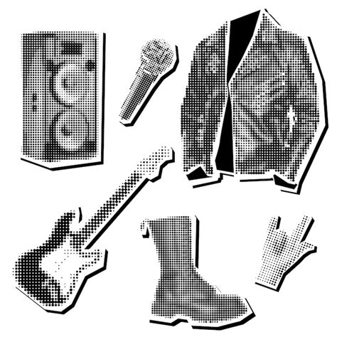 Guitar Collage Art Vectors Download Free High Quality Vectors From