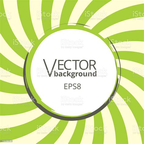소용돌이 치는 방사형 소용돌이 배경과 텍스트를위한 둥근 빈 공간 강렬하고 밝은 색상에 대한 스톡 벡터 아트 및 기타 이미지