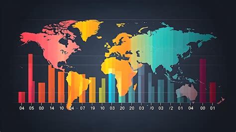 Premium Photo Colorful Bar Chart Visualizing GDP Comparison Of