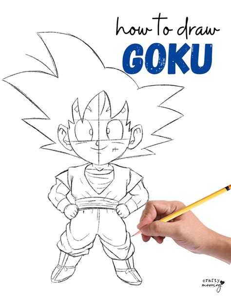 How To Draw Son Goku From Dragon Ball Z Step By Step