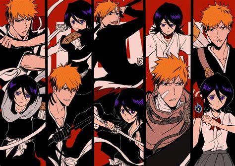 Kuchiki Rukia And Kurosaki Ichigo Bleach Drawn By Starsr67305775