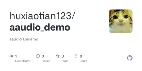GitHub Huxiaotian Aaudio Demo Aaudio Apidemo