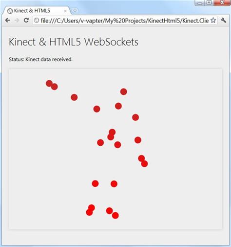 Kinect And Html5 Websockets And Canvas