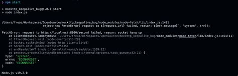 Mockttp Is Not Working With Node Js 19 Wrong Connection Header