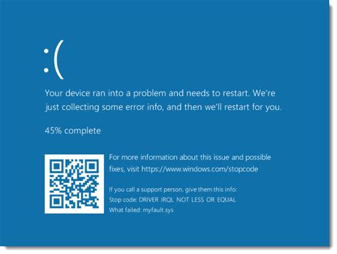 Create Your Own Bsod Notmyfault Sans Internet Storm Center