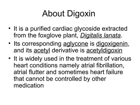 Digoxin Ppt