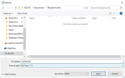 how to lock folder without using any software in windows
