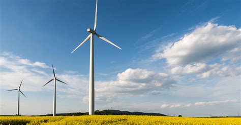 Nrw 기후 변화 깨끗한 하늘 나라 장면 노란 꽃 노스 라인 웨스트 팔리 아 녹색 기술 농업 농지 농촌의 대체 에너지 독일 들판 바람 농장 바이오