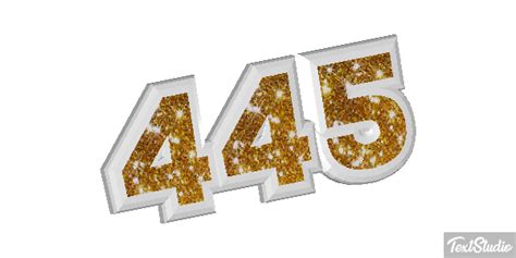 445 Number Animated  Logo Designs