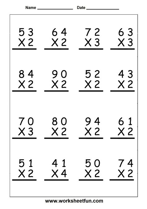 Multiplication Times Table Worksheets Printable Gastresponse