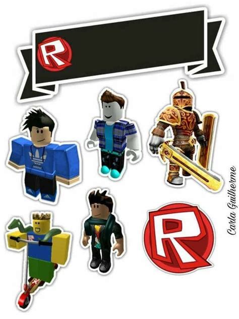 Roblox Cake Topper Printable