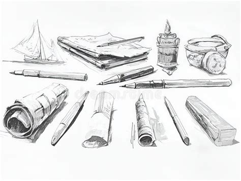 Sketch Type An Artistic Representation Focusing On Different Font Types Emphasizing Typography