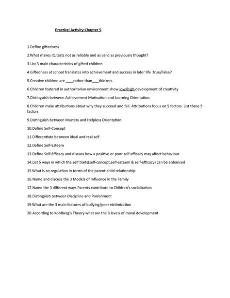 Tutorial Activity Chapter SLK UP Studocu