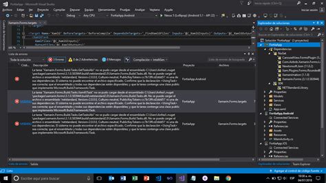 Xamarin Forms Error No Puede Cargar El Archivo O Ensamblado Netstandard Stack Overflow En