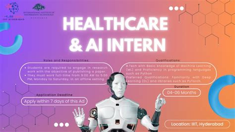 Healthcareai Aiinternship Iiith Machinelearning Deeplearning Internshipopportunity Ihub