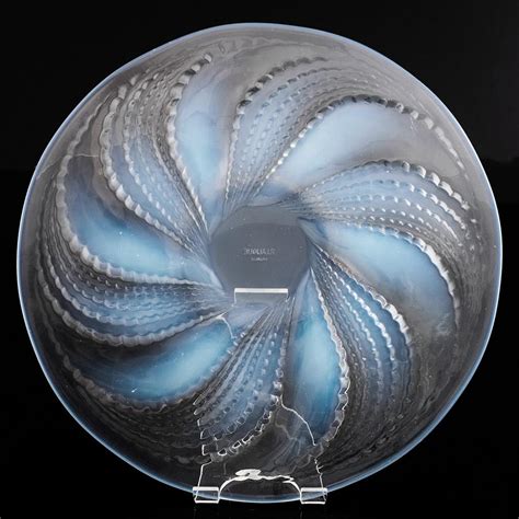 Fleurons No2 Original Rene Lalique Opalescent Glass Plate At 1stdibs