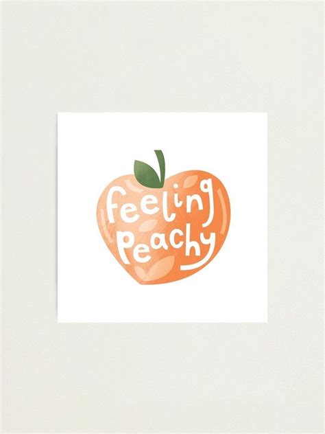 Feeling Peachy Photographic Print By Mimi Design