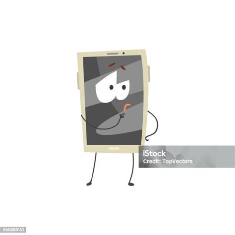 회색 화면 팔 다리 만화 벡터 일러스트 레이 션과 사려깊은 스마트폰 문자 개념에 대한 스톡 벡터 아트 및 기타 이미지 개념 귀여운 다리 신체 부분 Istock