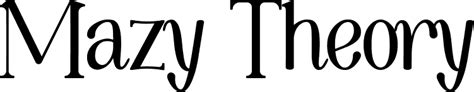 Mazy Theory Demo Font