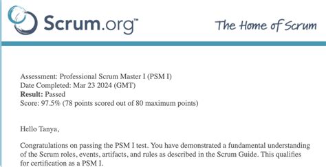 Mastering The Professional Scrum Master Certification A Journey To 97 5 Success