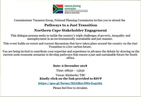 Npc Pathways For Just Transitions Northern Cape Stakeholder Workshop