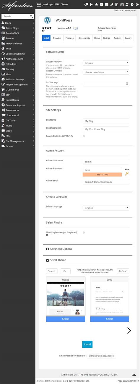 How To Install Wordpress Through Softaculous On Cpanel Server