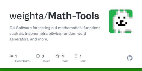 Github Weighta Math Tools C Software For Testing Out Mathematical Functions Such As