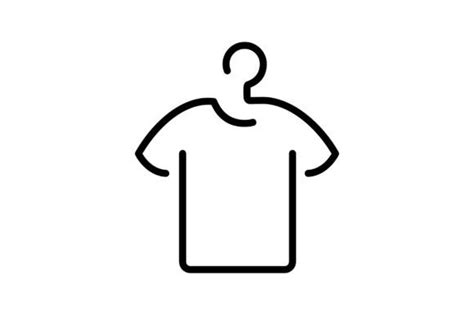 Vector Thin Line T Shirt Icon Graphic By Deniprianggono78 · Creative Fabrica