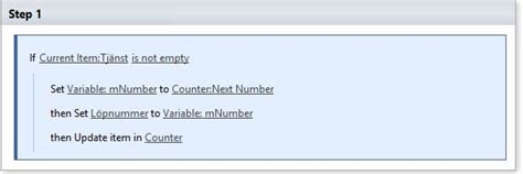 Workflow Auto Increment Column In A Sharepoint Online List