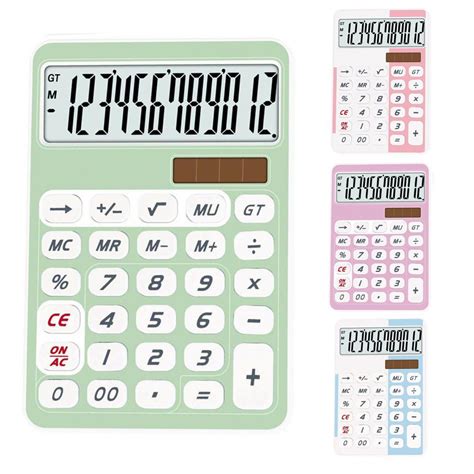 12 Digits Electronic Calculator Large Screen Solar Vicedeal