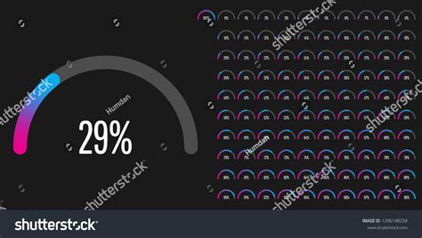 Half Pie Chart Infographic Over 975 Royalty Free Licensable Stock