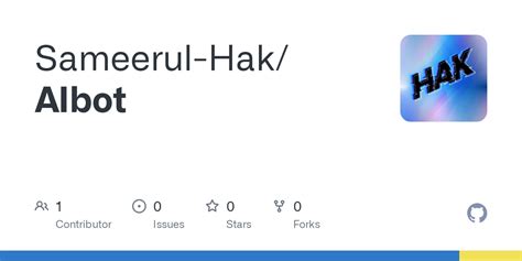 Github Sameerul Hakaibot