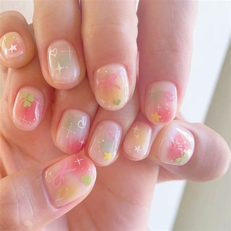 연남동 그날의네일 ♡ On Instagram 3월 디자인 젤리뽀네일 색감이 진짜 예쁘답니당 젤리뽀 네일로 봄 준비 끝😌🌷 그날예린시술 🌼예약문의 카톡 채널 검색