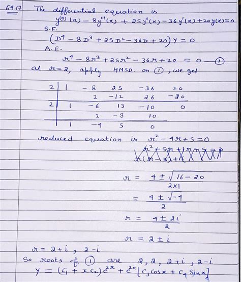Solved 64 18 Use The Result Of Exercise 64 17 To Solve The Chegg Com