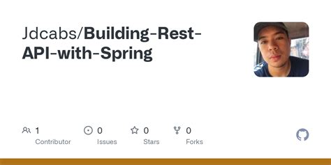 Github Jdcabsbuilding Rest Api With Spring