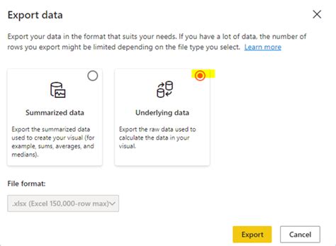 How To Export From Power Bi To Excel Acuity Training