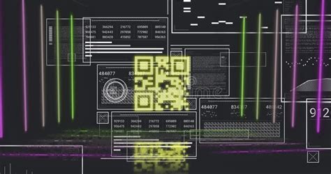 Image Of Qr Code Between Lines Multiple Numbers In Squares And Circles