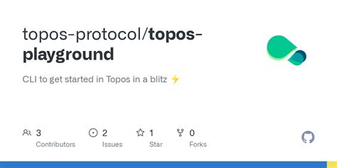 Github Topos Protocol Topos Playground Cli To Get Started In Topos In A Blitz